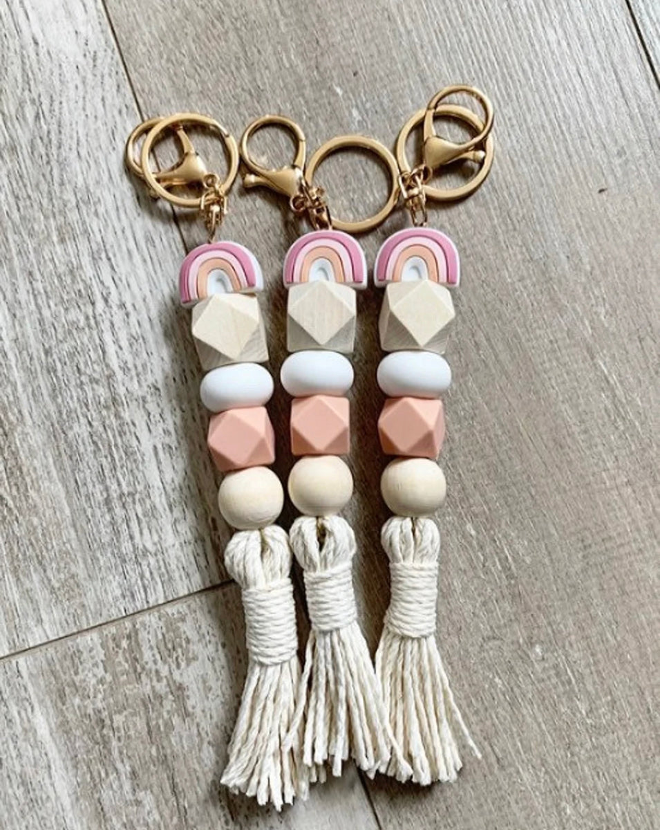 Boho Rainbow Keychain - RTS – SimpLee Sweet